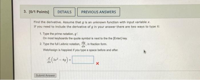 Solved Find the derivative. Assume that f is an unknown | Chegg.com