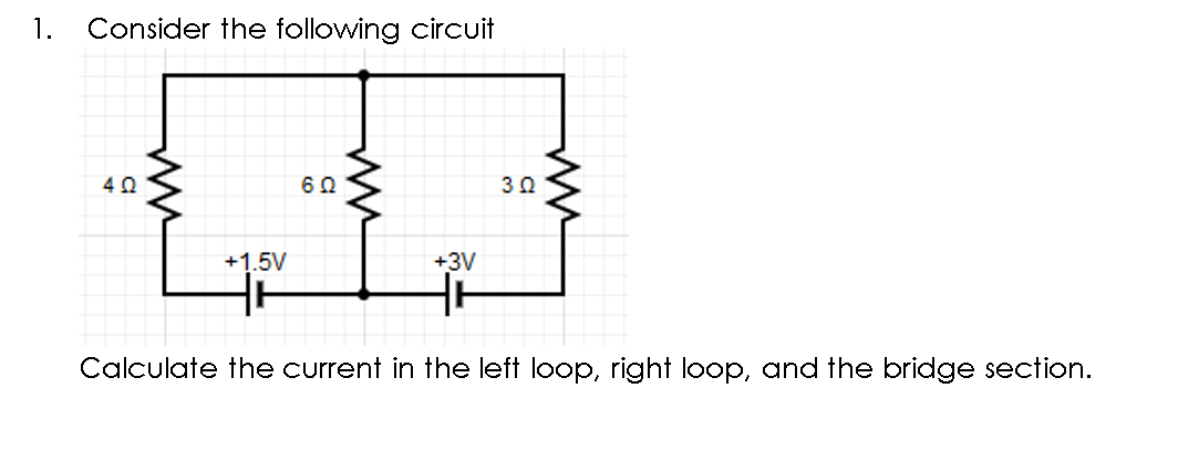 Solved 1. ﻿ Consider the following circuit. Calculate the | Chegg.com