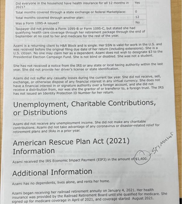 Solved Question 1 of 10. What is Azami's total | Chegg.com