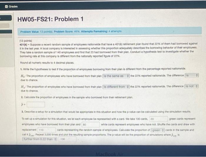 Solved Grades HW05-FS21: Problem 1 Problem Value: 13 | Chegg.com