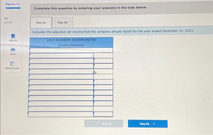 Solved 4 Part 4 of 4 10 points eBook Print References [The | Chegg.com