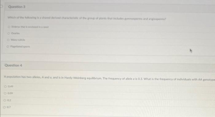 Solved Givin Hacelloted siniti Question 4 A population has | Chegg.com