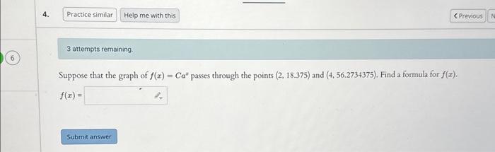 Solved 3 attempts remaining. Suppose that the graph of | Chegg.com