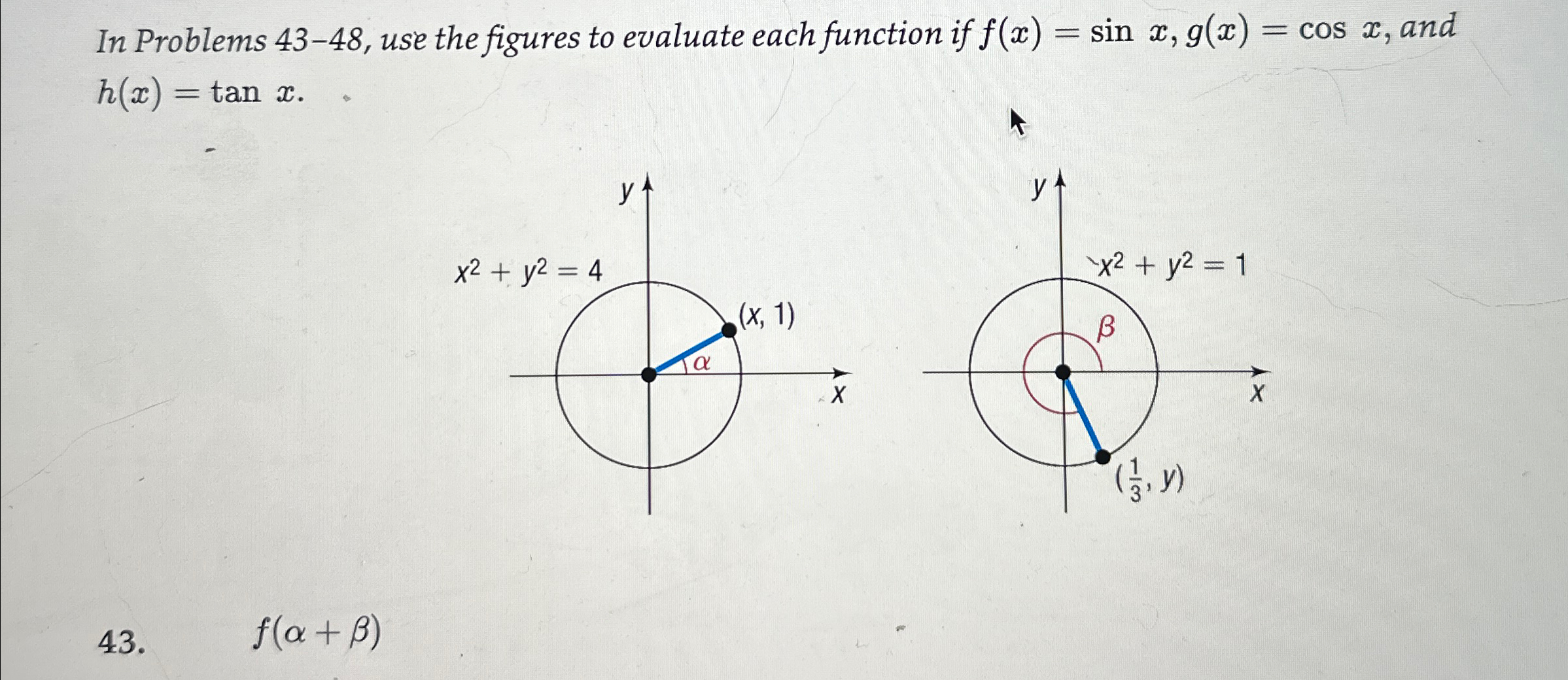 Solved In Problems 43-48, ﻿use the figures to evaluate each | Chegg.com