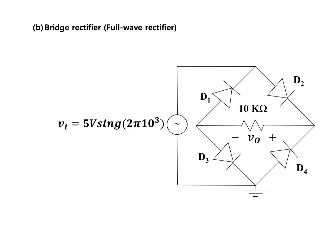 Solved For the circuit please observe and sketch the input | Chegg.com