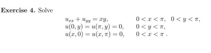 Solved Exercise 4. Solve | Chegg.com