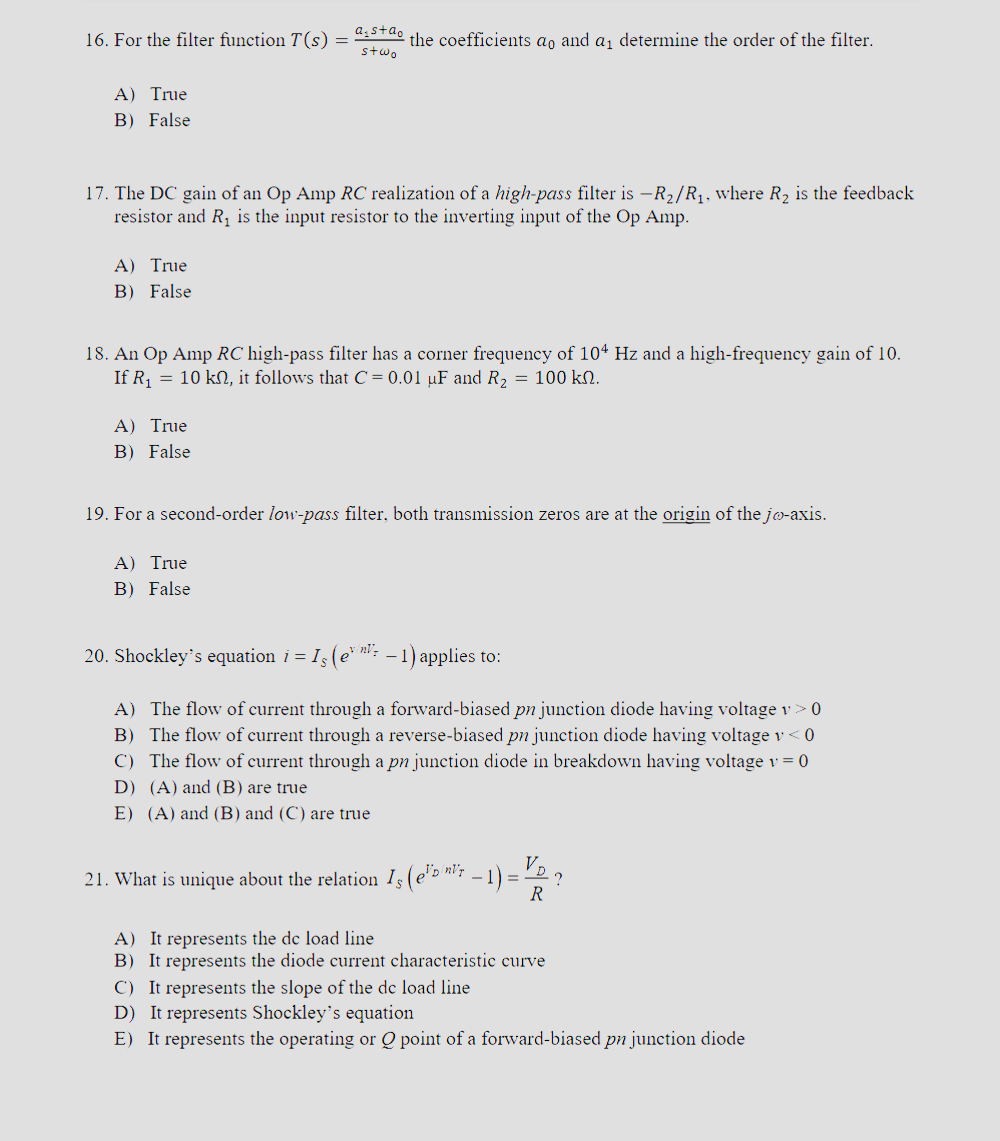 Solved Answer first then explain why. | Chegg.com