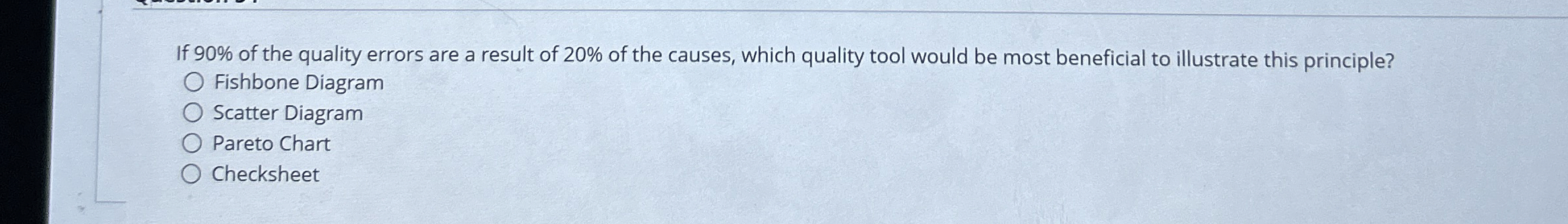 Solved If 90% ﻿of the quality errors are a result of 20% ﻿of | Chegg.com