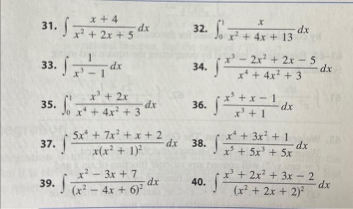 Solved 7-40 Evaluate the integral. 7. ∫(x−1)(x+4)5dx 8. | Chegg.com