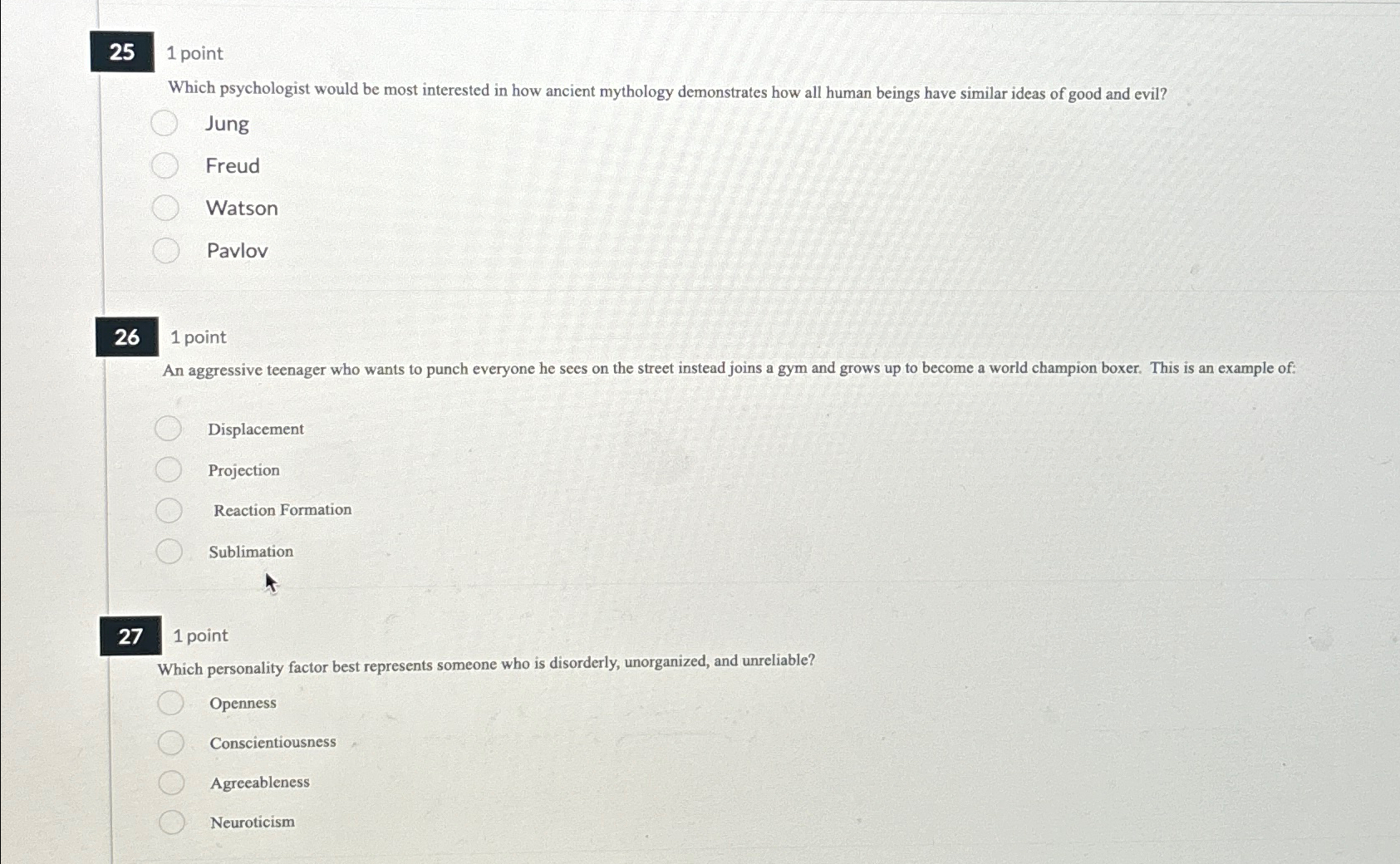 Solved 251 ﻿pointWhich psychologist would be most interested | Chegg.com