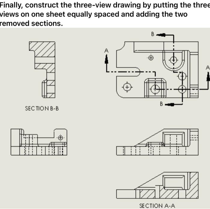 Solved Need help with the dimensions for the Two-View | Chegg.com