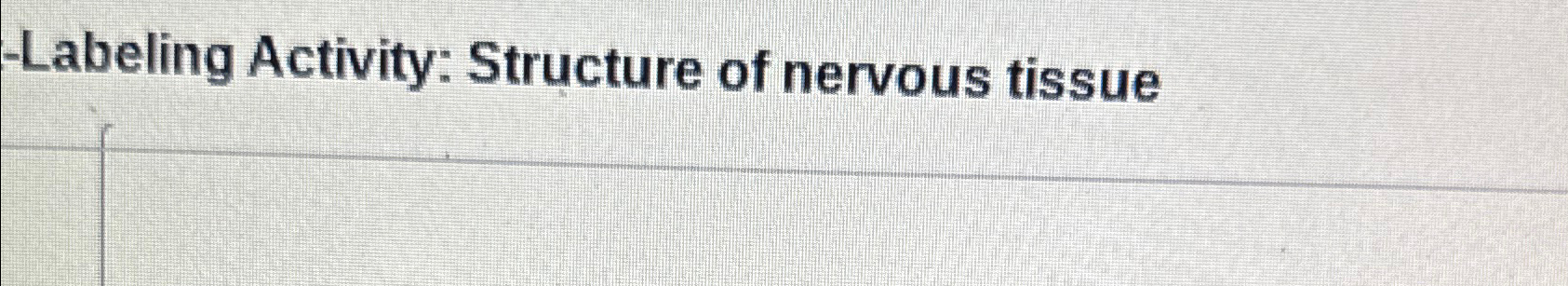 Solved -Labeling Activity: Structure of nervous tissue | Chegg.com