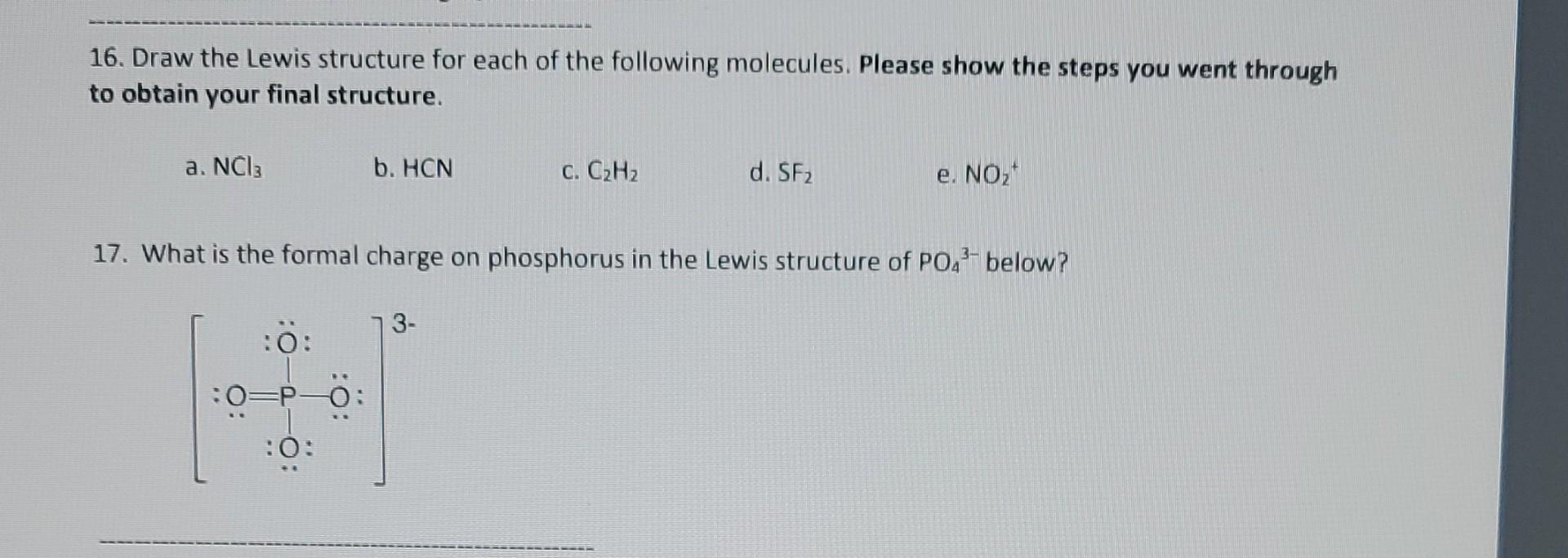 Po4 3 Lewis Structure How To Draw The Lewis Structure