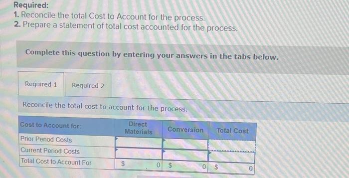 Required information SB (Algo) Calculating Physical | Chegg.com