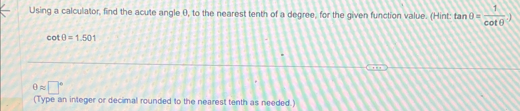 Solved Using a calculator, find the acute angle θ, ﻿to the | Chegg.com