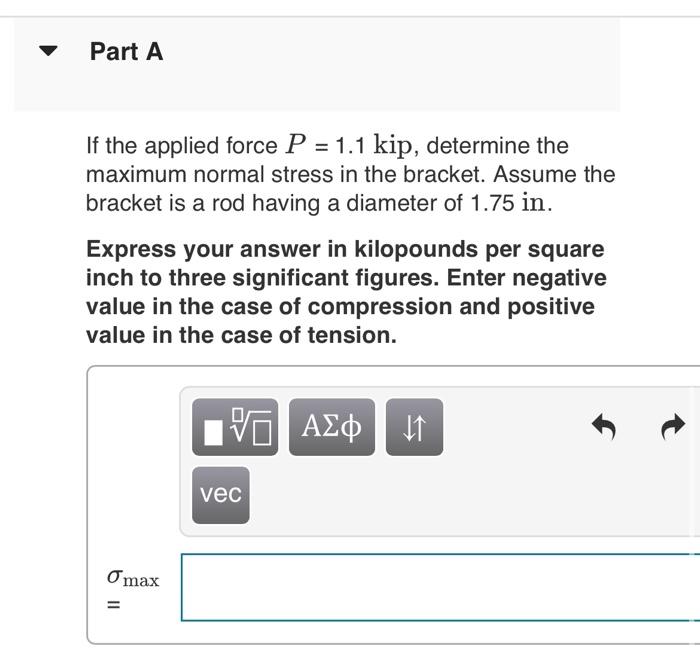 Solved The steel bracket is used to connect the ends of two | Chegg.com