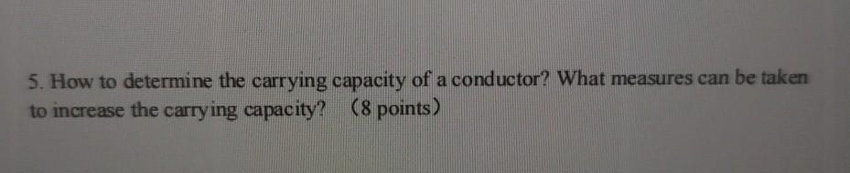 Solved 5. How to determine the carrying capacity of a | Chegg.com