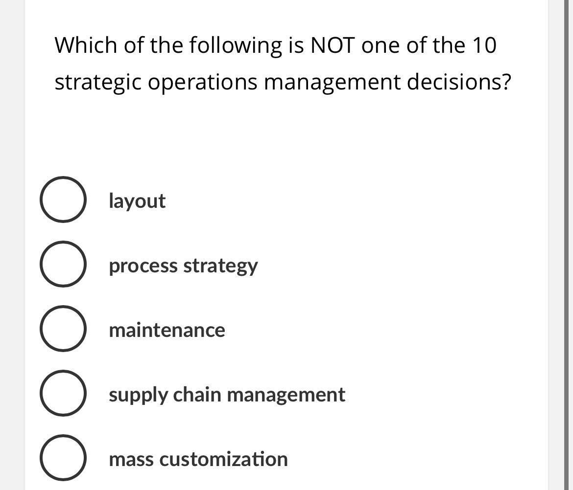 Solved Which of the following is NOT one of the 10 | Chegg.com