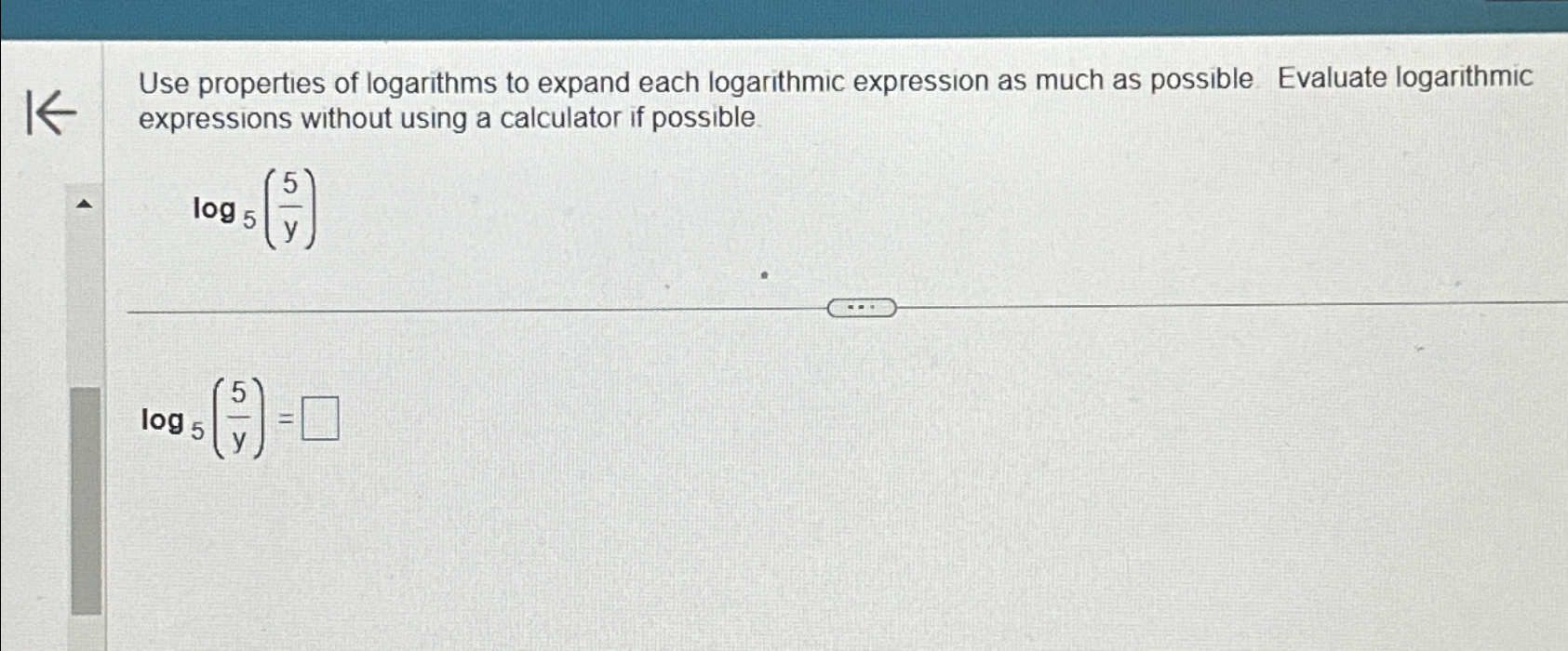 Solved Use properties of logarithms to expand each | Chegg.com