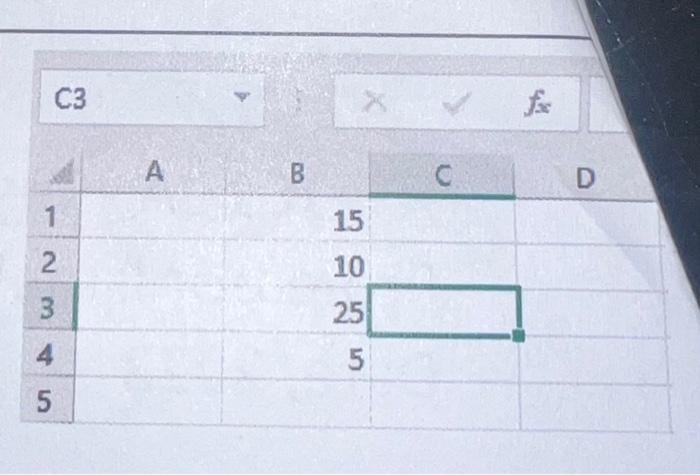 Solved help using the excel picture provided, just wanna | Chegg.com