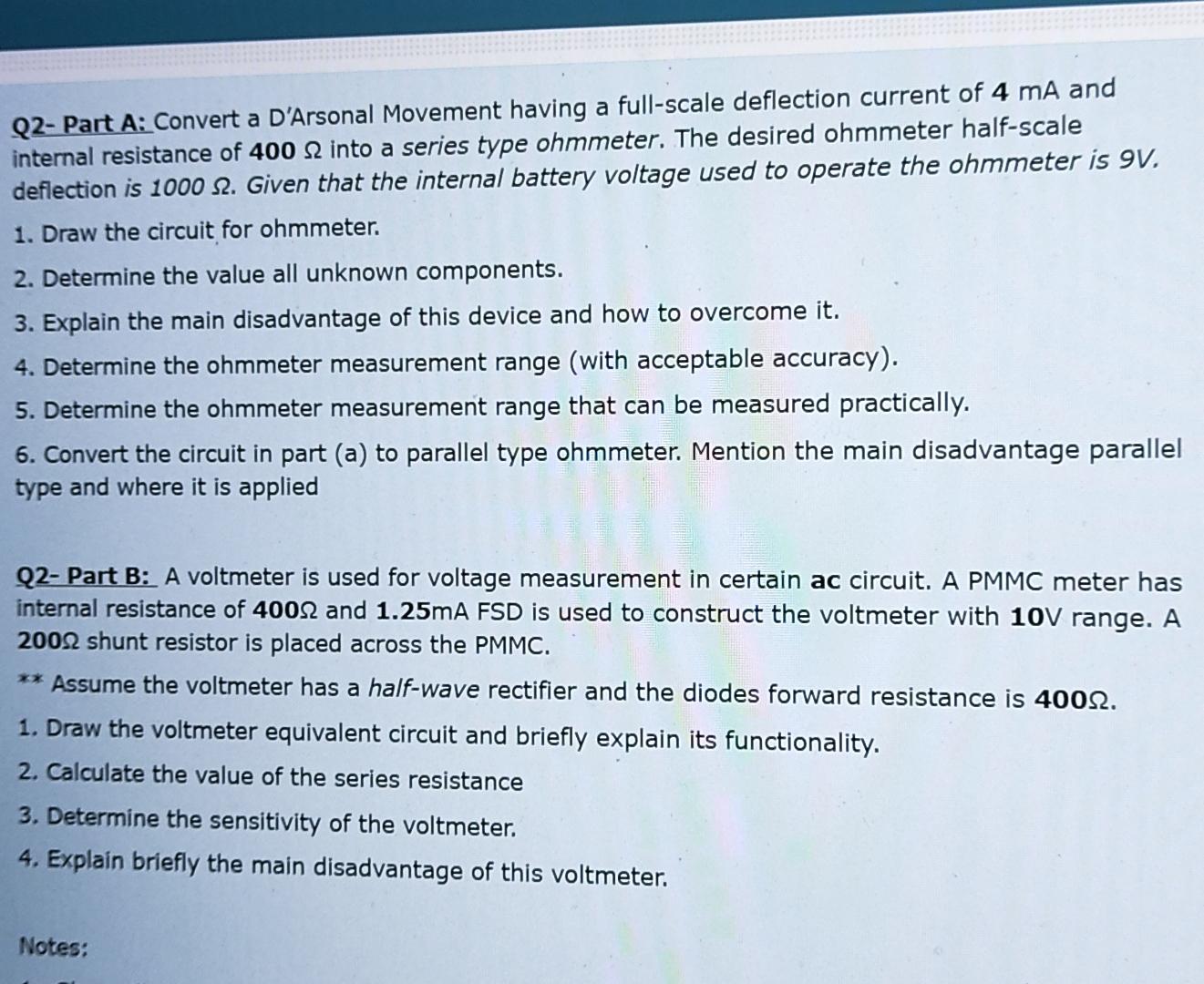 Solved Q2- ﻿Part A: Convert a D'Arsonal Movement having a | Chegg.com
