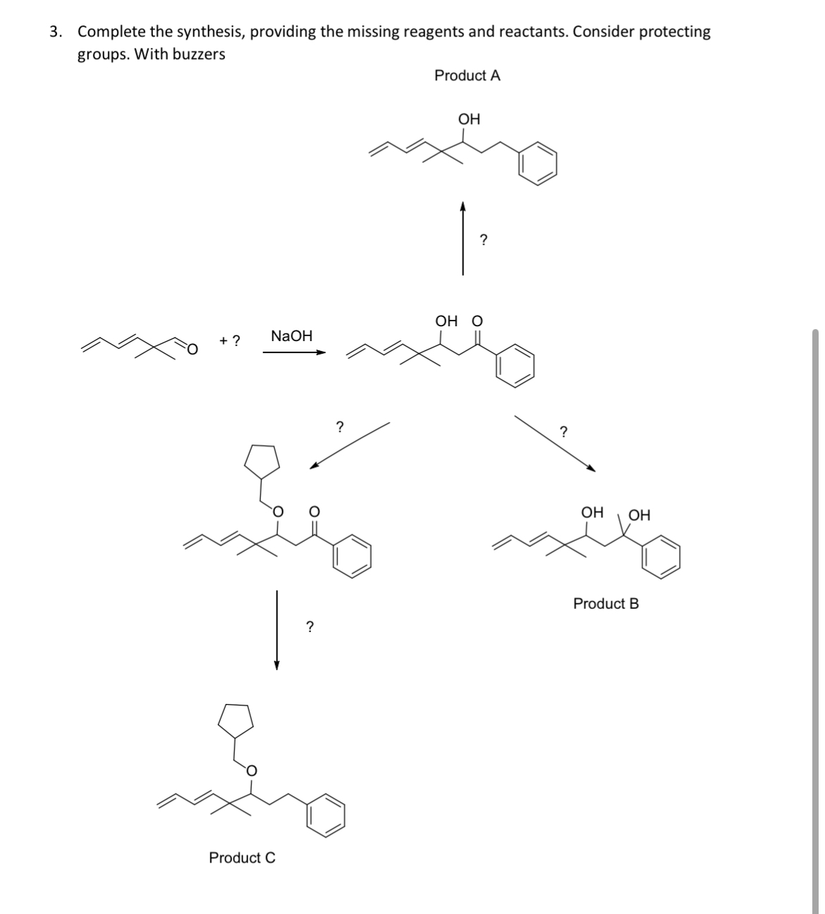 Solved Complete the synthesis, providing the missing | Chegg.com