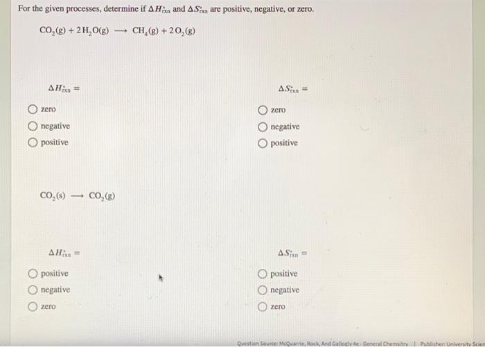 Solved For the given processes, determine if Anand AS.. are | Chegg.com