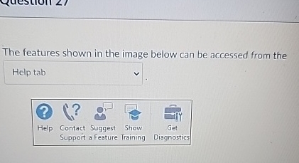 Solved The features shown in the image below can be accessed | Chegg.com