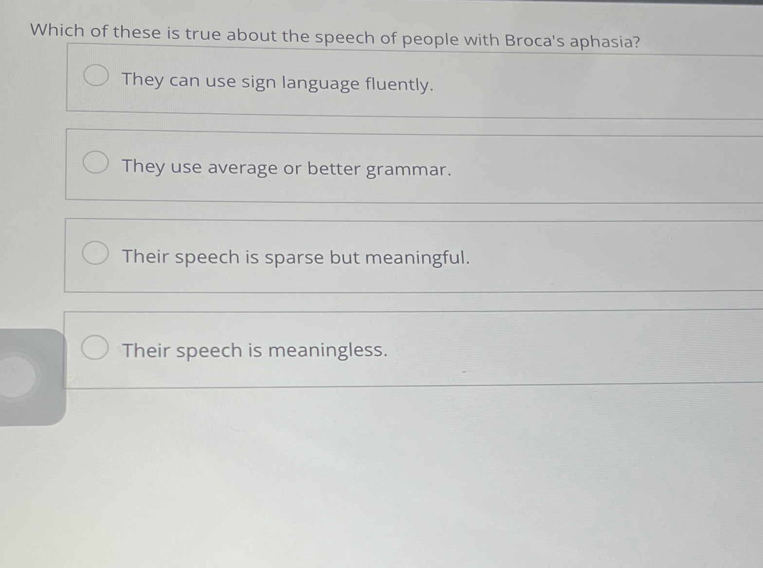 Solved Which of these is true about the speech of people | Chegg.com