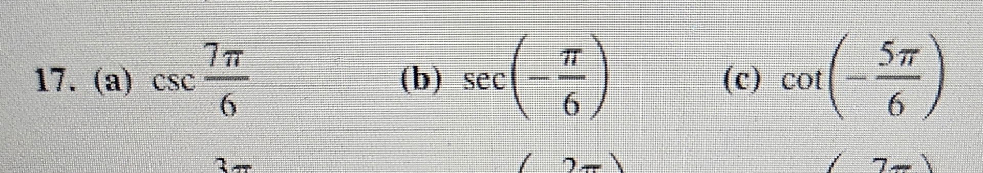 Solved 5-22 ﻿Evaluating Trigonometric Functions Find the | Chegg.com