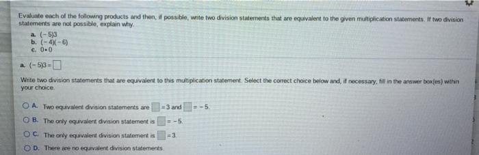 Solved Evaluate each of the following products and then it | Chegg.com