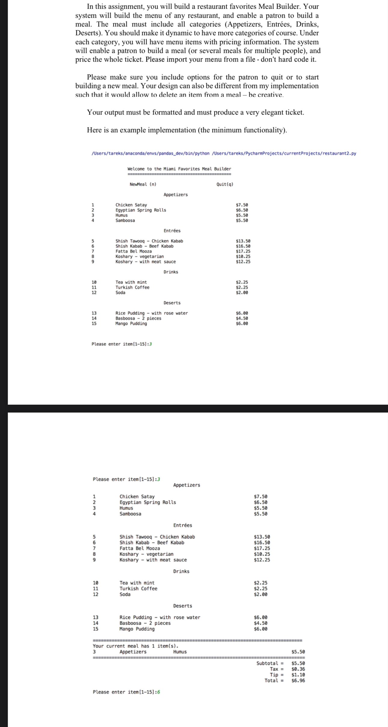 Solved (In Python please)In this assignment, you will build | Chegg.com