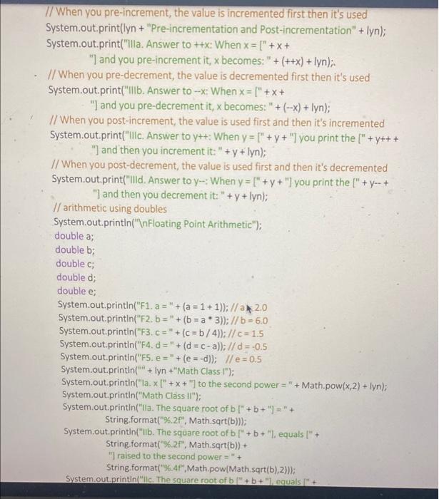 Solved on Jgrasp, find and fix all the errors in this code | Chegg.com