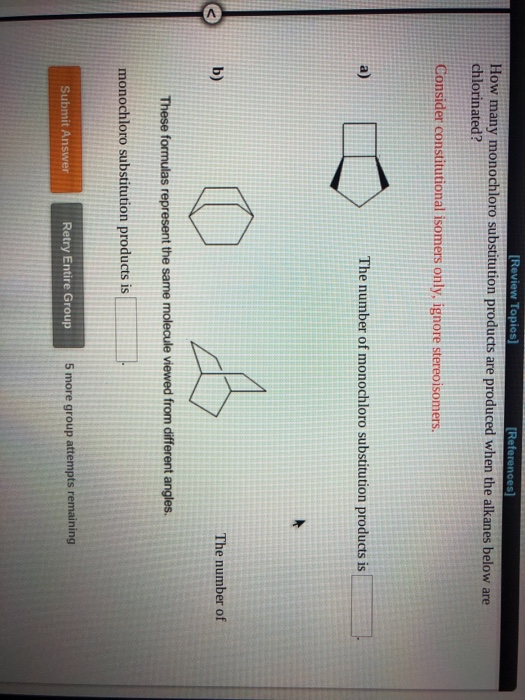 Solved [Review Topics] [References] How many monochloro | Chegg.com