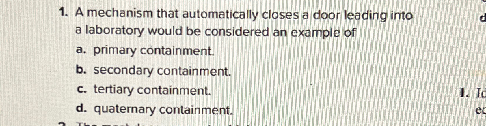 Solved A mechanism that automatically closes a door leading | Chegg.com