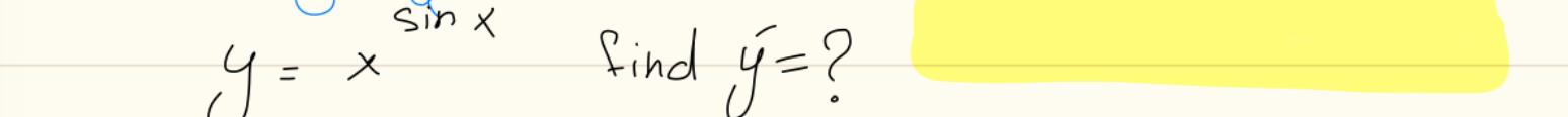 Solved y=xsinx, ﻿find y'= ? | Chegg.com