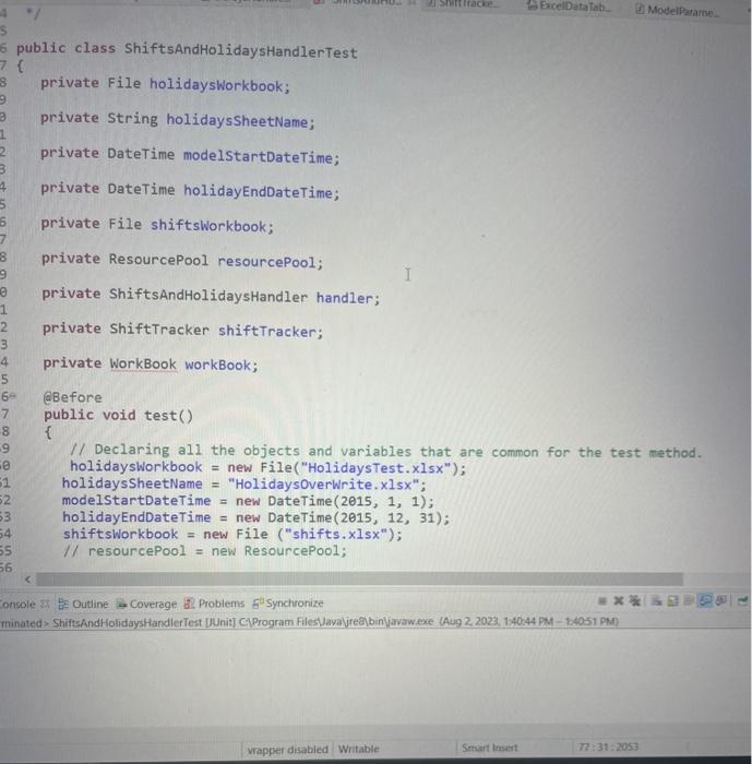 Solved // resourcePool = new ResourcePool; handler = new | Chegg.com