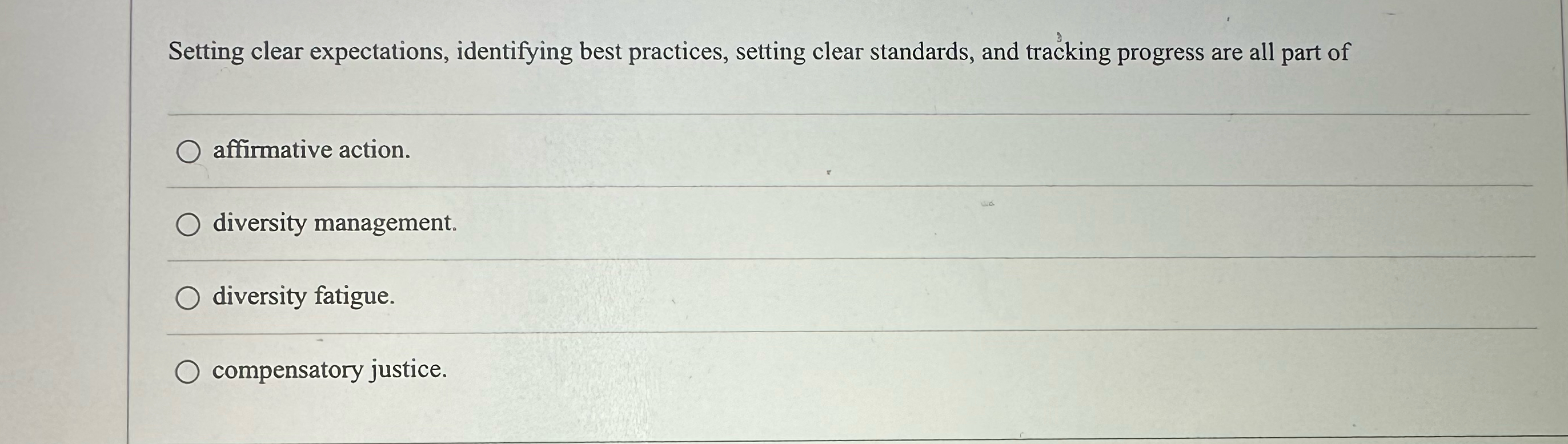 Solved Setting clear expectations, identifying best | Chegg.com