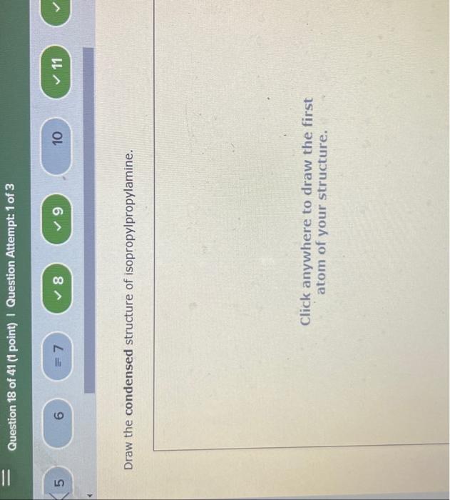 Solved Draw the condensed structure of isopropylpropylamine. | Chegg.com