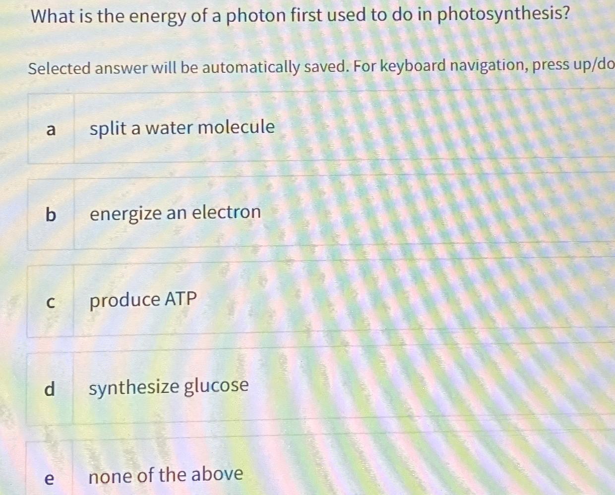 Solved What is the energy of a photon first used to do in | Chegg.com