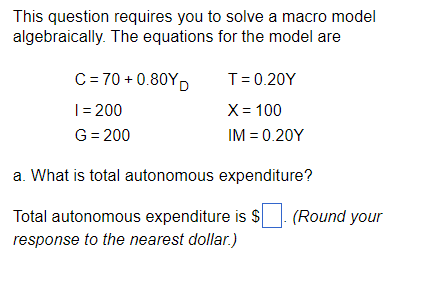 This question requires you to solve a macro | Chegg.com