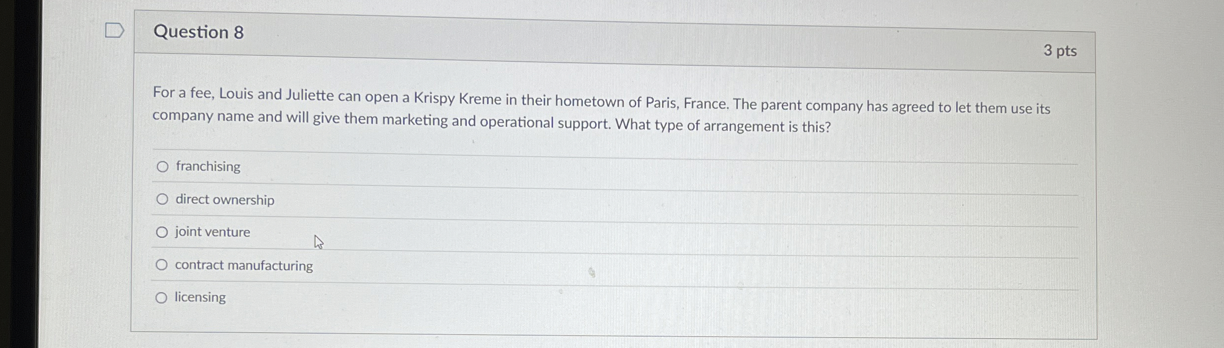 Solved Question 83 ﻿ptsFor a fee, Louis and Juliette can | Chegg.com
