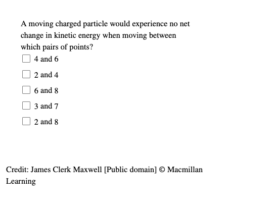 Solved A moving charged particle would experience no | Chegg.com