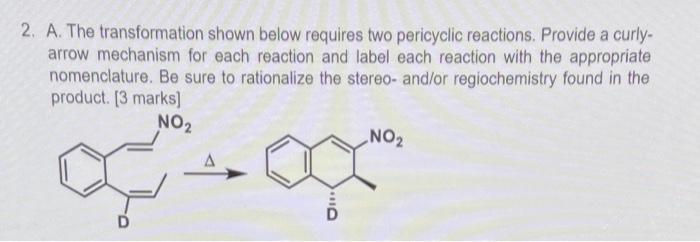 Solved 2. A. The transformation shown below requires two | Chegg.com