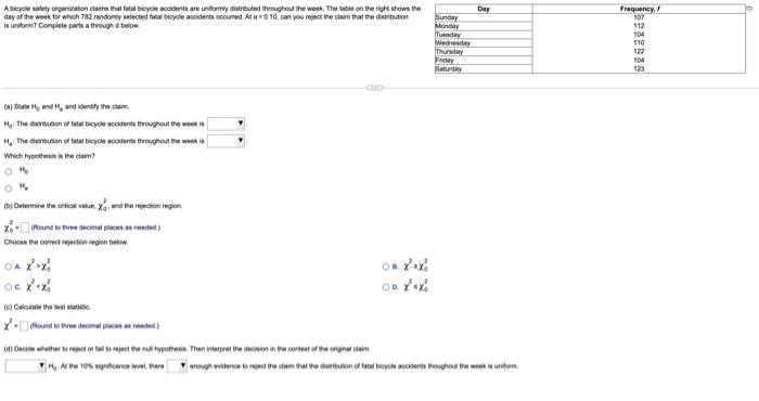 Solved is unilom? Coenplete parts a trrough d twiow. (a) | Chegg.com