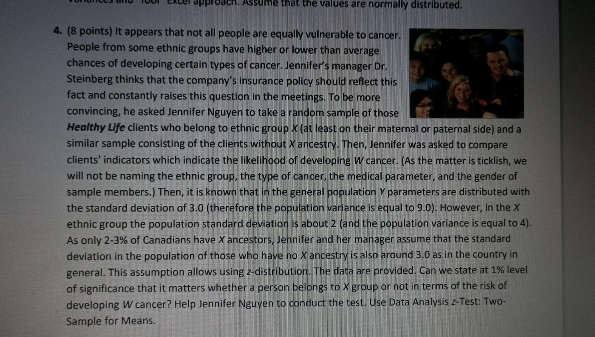 Solved 4. (8 points) It appears that not all people are | Chegg.com