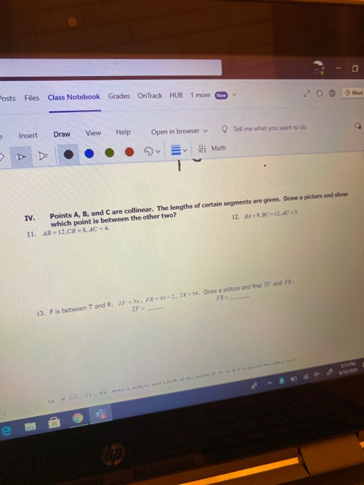 Solved 1 more G Vee New Posts Files Class Notebook Grades On | Chegg.com