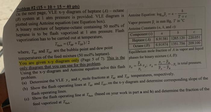 Eroblem \#2 (15+10+15=40pts) On the next page, VLE | Chegg.com