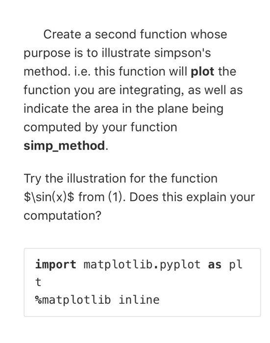 Solved 3a. Numerical integration Follow the lead of lectures | Chegg.com