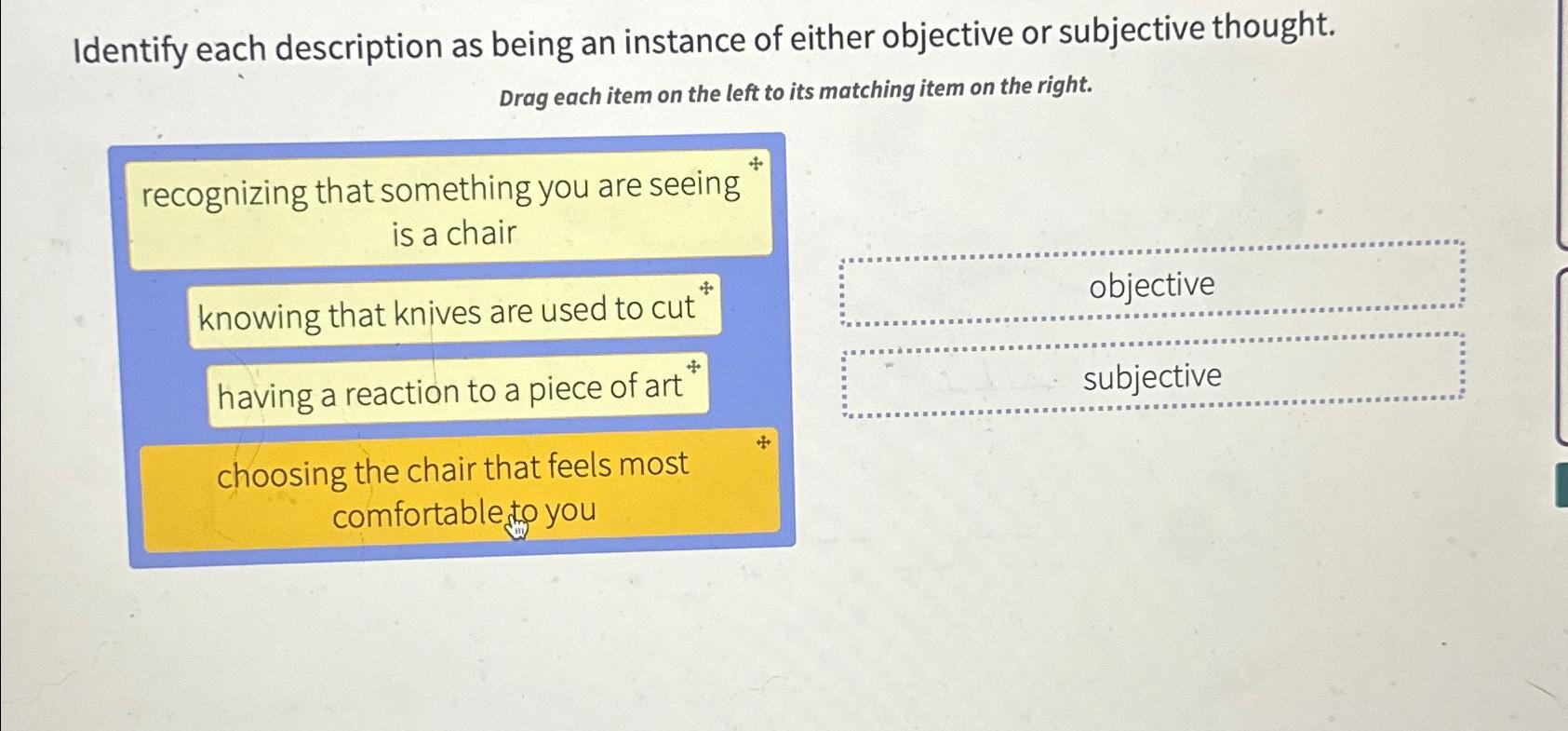 Solved Identify each description as being an instance of | Chegg.com